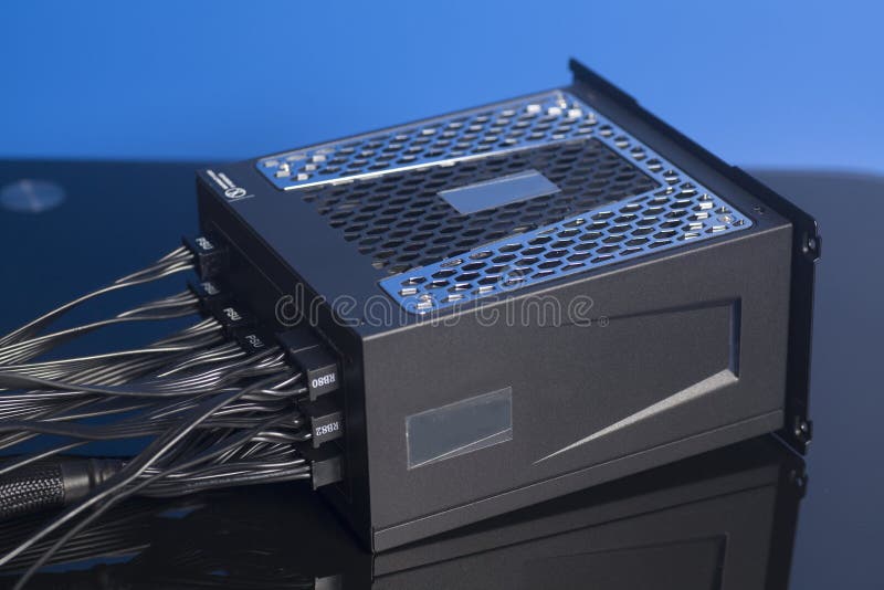 Computer Power Supply Cable Stock Photo - Image of cables, connector ...