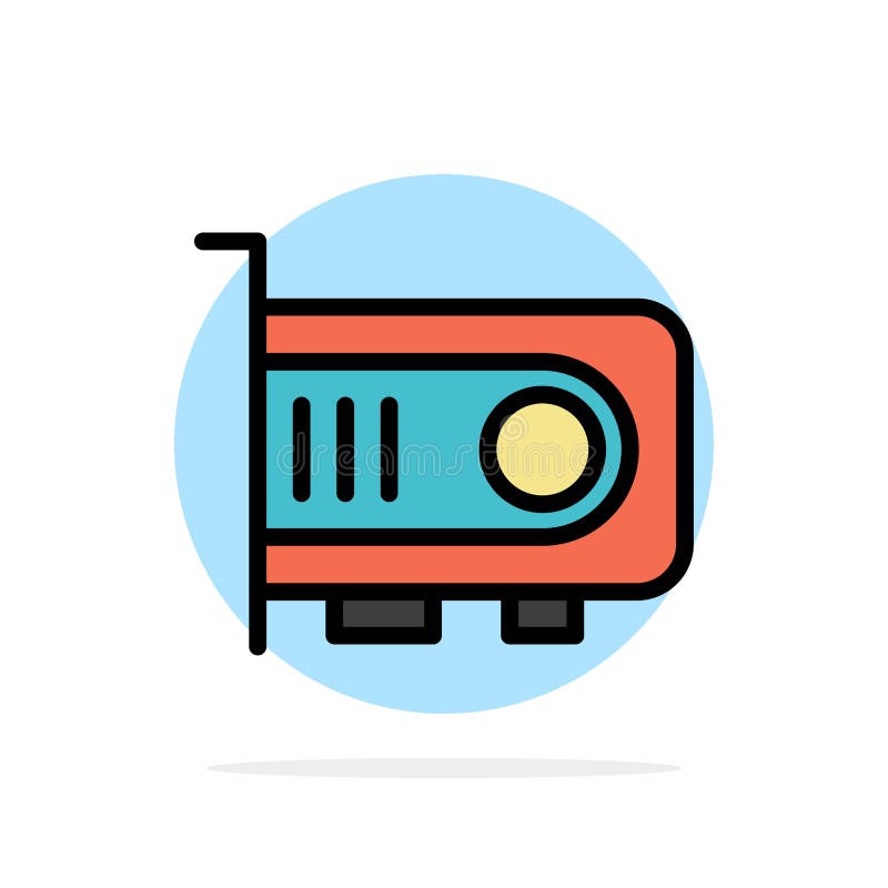 Computer, Power, Technology, Computer Abstract Circle Background Flat ...