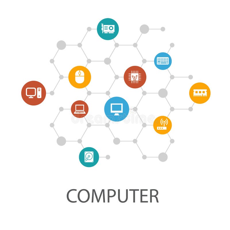 Computer Presentation Template, Cover Stock Vector - Illustration of ...