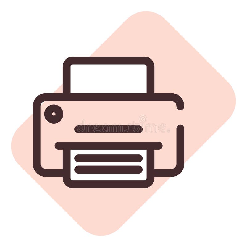 Computer print, icon stock vector. Illustration of feelings - 259396044