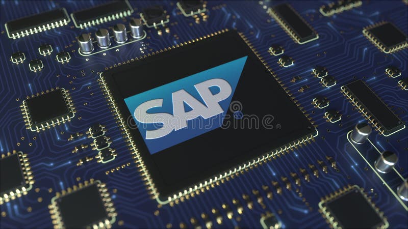 Computer Printed Circuit Board or PCB with Google Logo. Conceptual ...