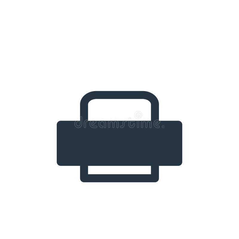 Computer Printer Icon Vector from Printer and Fax Concept. Thin Line ...