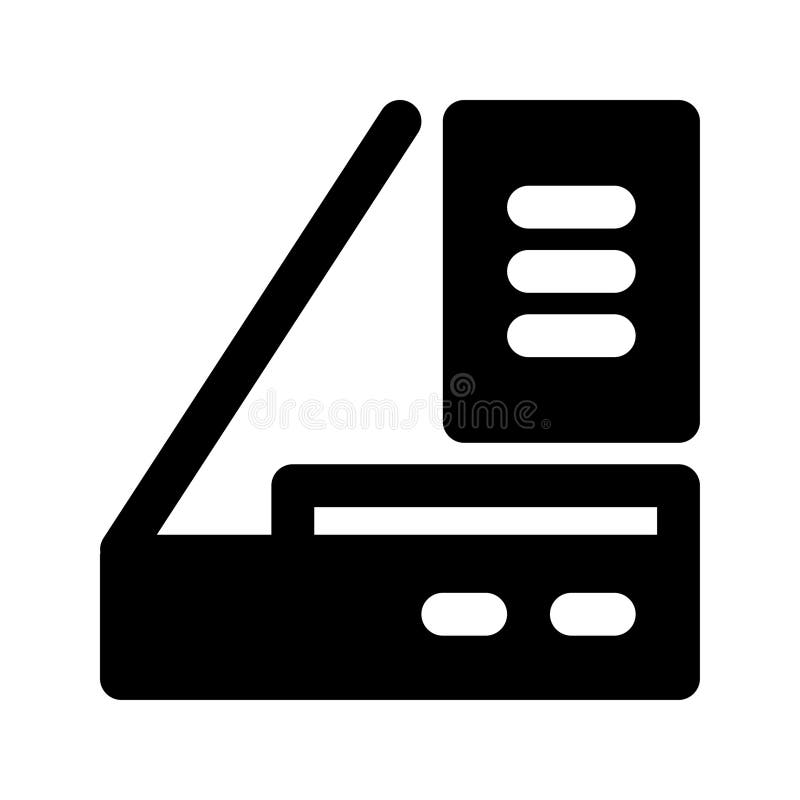 Computer Printer Icon Vector. Flat Pictogram. Can Be Used for Websites ...