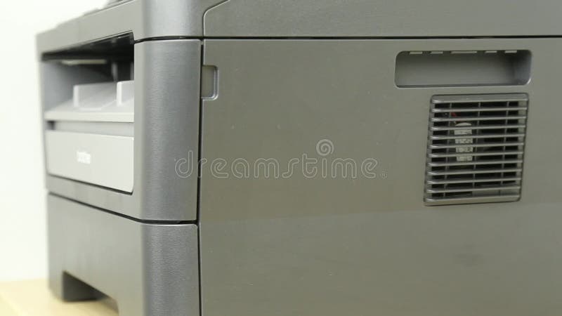 Computer Printer Printing Paper Stock Footage - Video of business ...