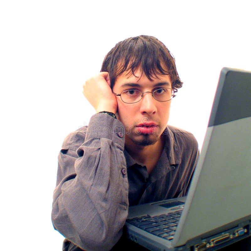 Computer problem stock image. Image of young, space, laptop - 1899