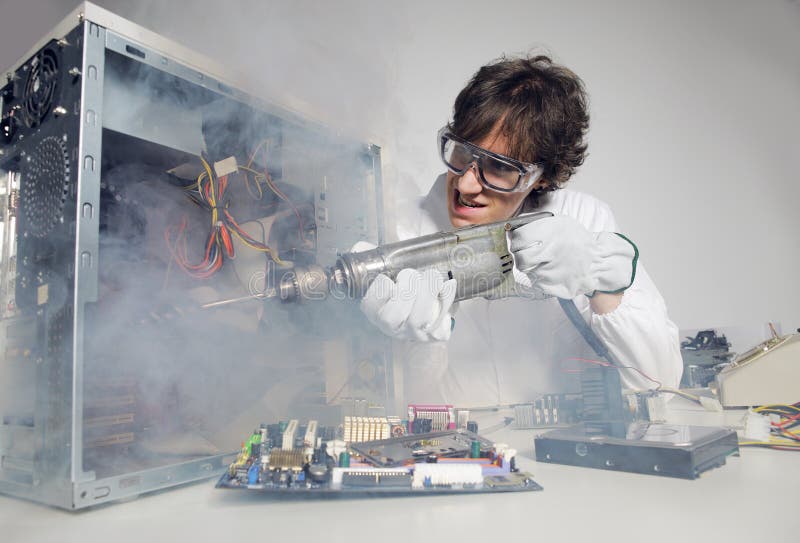 Computer problem stock photo. Image of technical, broken - 30722380