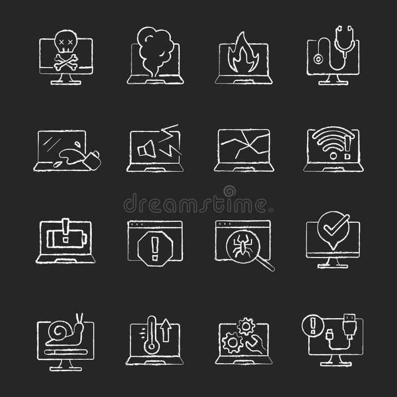 Computer Problems? stock illustration. Illustration of business - 4670527