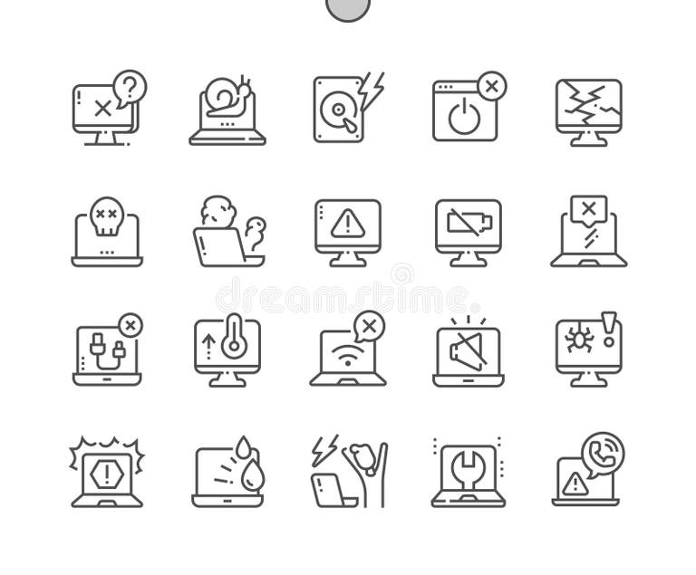 Overheating Laptop Stock Illustrations – 370 Overheating Laptop Stock ...