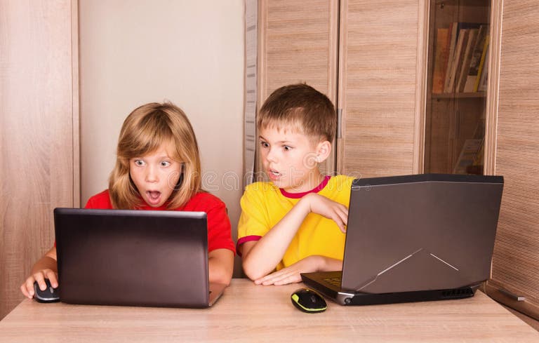 132 Children Scared Computer Stock Photos - Free & Royalty-Free Stock ...