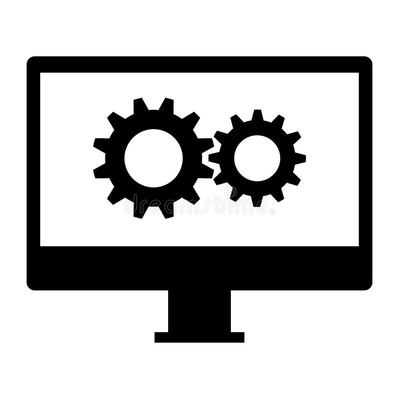 Computer Processing Data and System Optimization Icon Stock Vector ... Computer Processing Data and System Optimization Icon Stock Vector ...