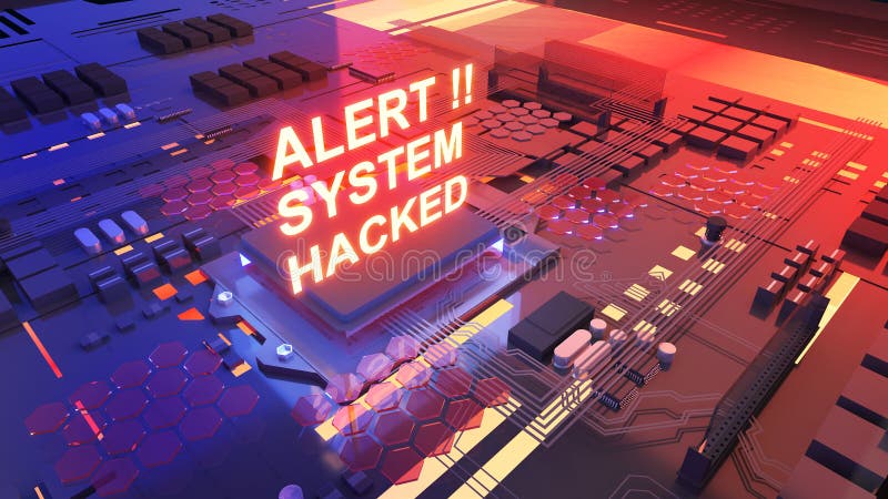 Computer Processing Work Notify A Security Puter System Notification Warning System