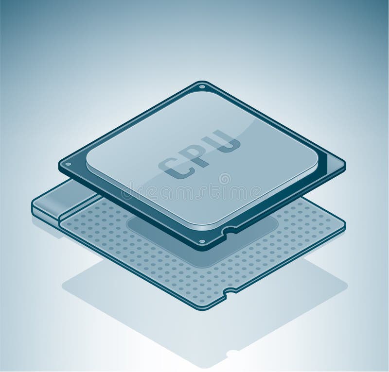 Computer Cpu Processor System Chip Abstract Data Flow Binary Code In Core Microchip Stock