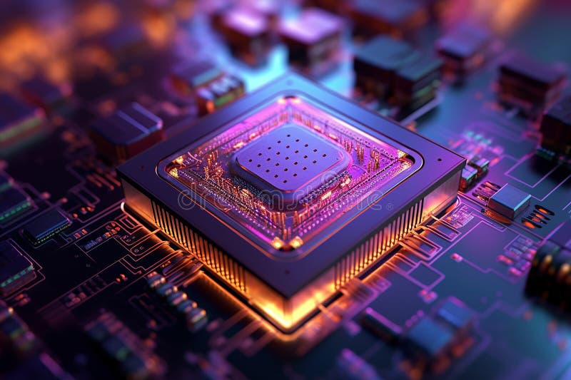 Computer Processor Central Processing Unit with Integrated Microchip ...
