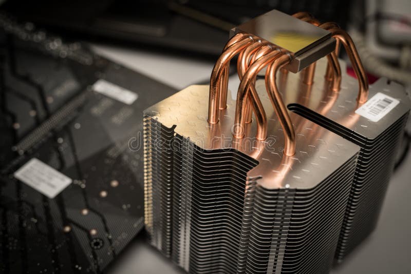 Computer Processor Cooling System Stock Image - Image of circuit ...