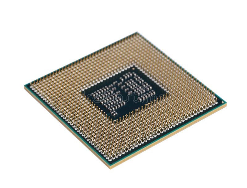 Computer processor cpu stock photo. Image of design, golden - 86713850