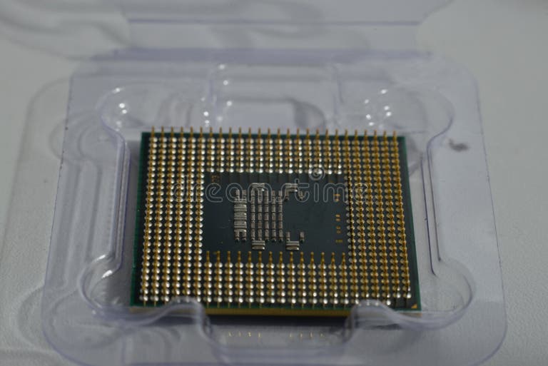 Computer Processor (CPU) in Protective Packaging Stock Photo - Image of ...