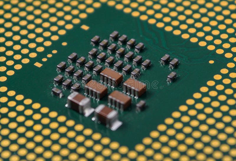 Computer Processor Macro Shot Stock Photo - Image of high, closeup ...