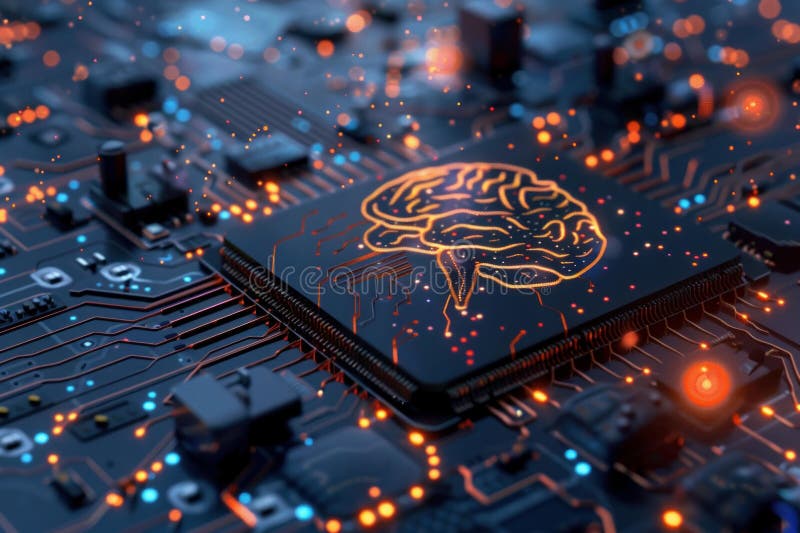 Artificial Intelligence Cpu Performing Machine Learning Operations ...