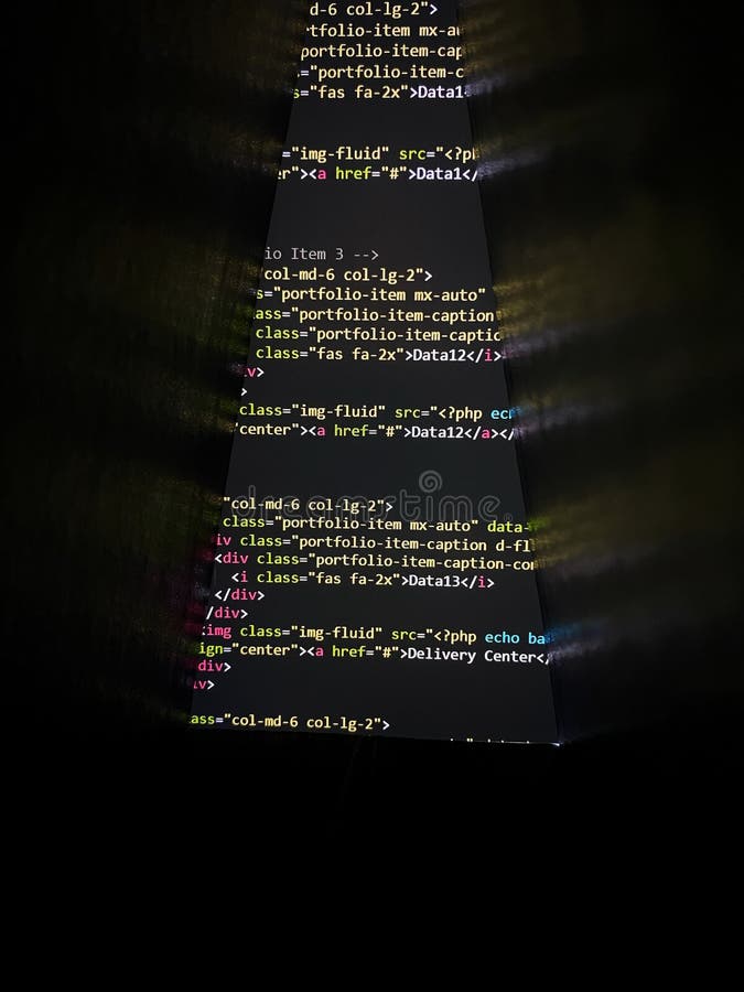 A Computer Program Code That Is Often Used Computer Language Source Code Stock Image Image Of