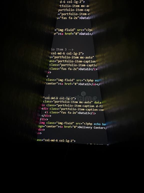 A Computer Program Code that is Often Used. Computer Language Source ...