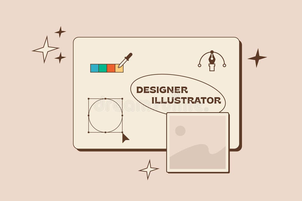 Computer Program Interface for Drawing Graphic Elements. Professional ...