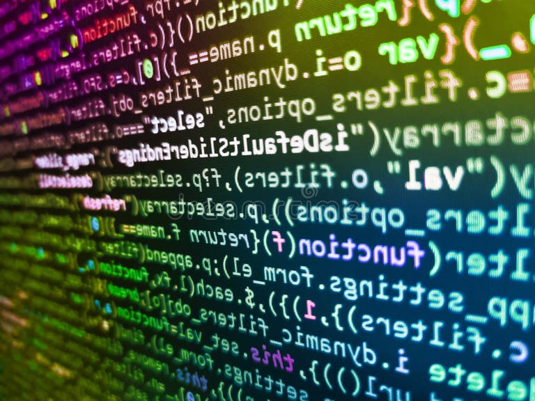 Computer Program Preview. New Technology Revolution. Lines of Html Code ...