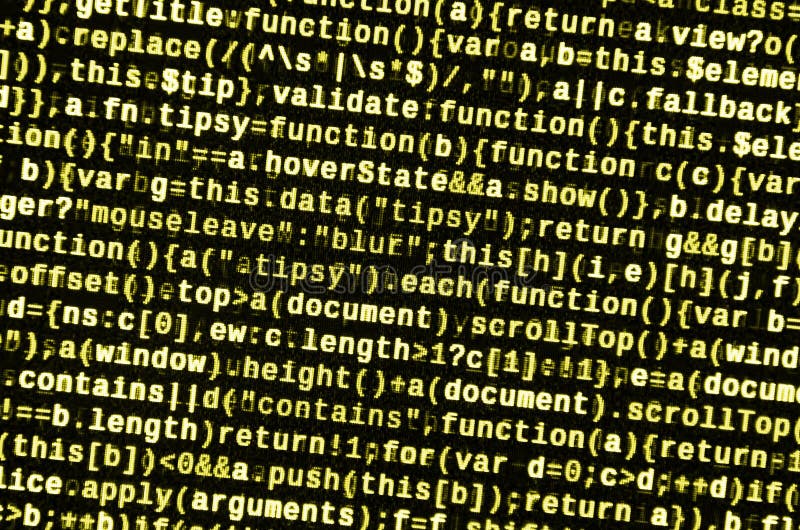 Computer Program Preview. Programming Code Typing Stock Photo - Image ... Computer Program Preview. Programming Code Typing Stock Photo - Image ...