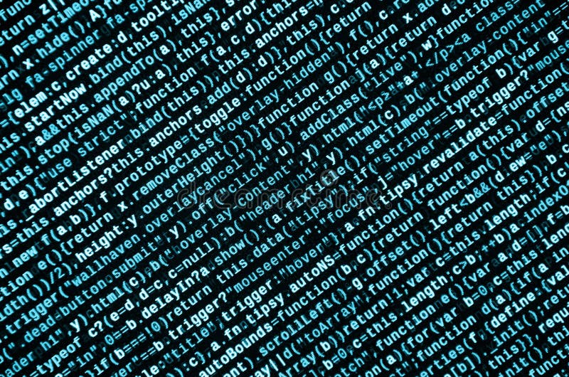 Computer Program Preview. Programming Code Typing Stock Illustration - Illustration of data ...