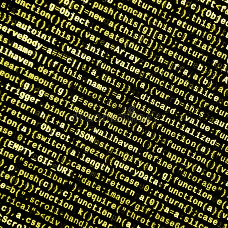 Computer Program Preview. Programming Code Typing Stock Illustration - Illustration of ...