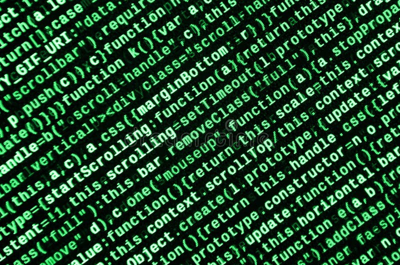 Computer Program Preview. Programming Code Typing Stock Illustration ...