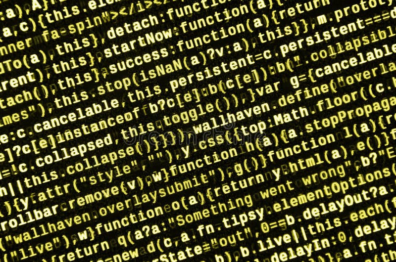 Computer Program Preview Programming Code Typing Stock Illustration