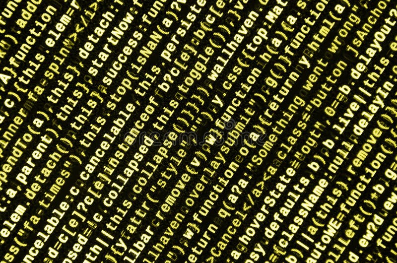 Computer Program Preview. Programming Code Typing Stock Illustration ...