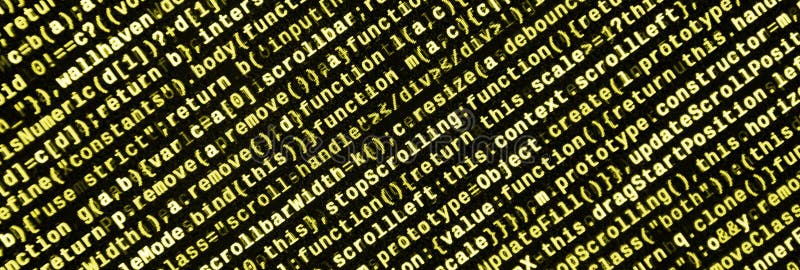 Computer Program Preview. Programming Code Typing Stock Illustration ...