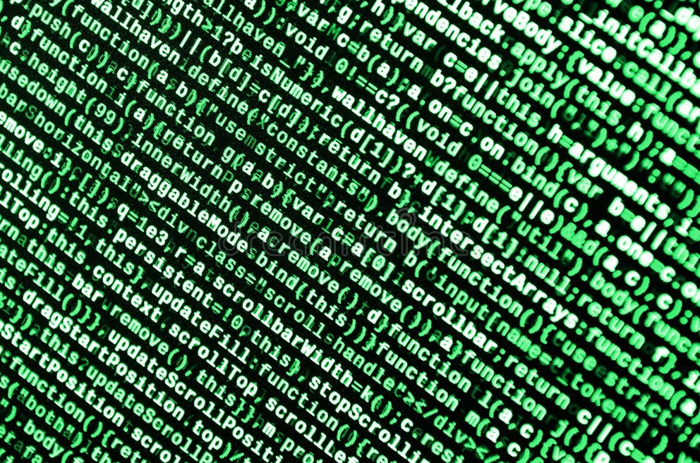 Computer Program Preview. Programming Code Typing Stock Illustration ...