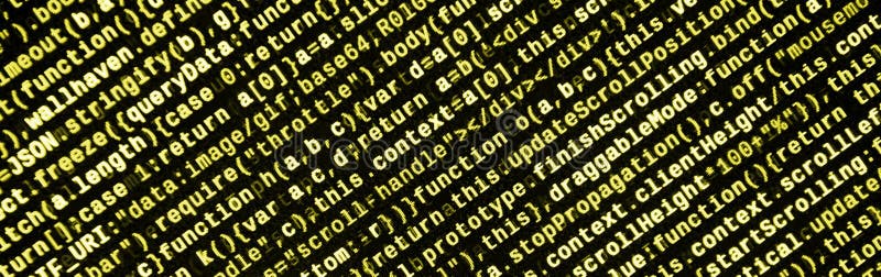 Computer Program Preview Programming Code Typing Stock Illustration