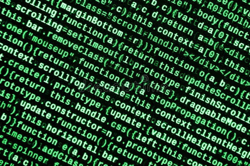 Computer Program Preview. Programming Code Typing Stock Illustration - Illustration of code ...