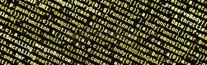 Computer Program Preview Programming Code Typing Stock Image Image