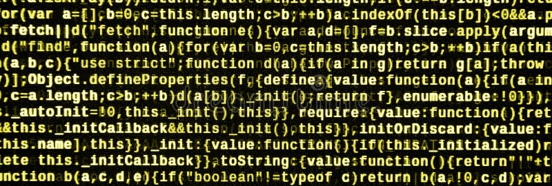 Computer Program Preview Programming Code Typing Stock Image Image