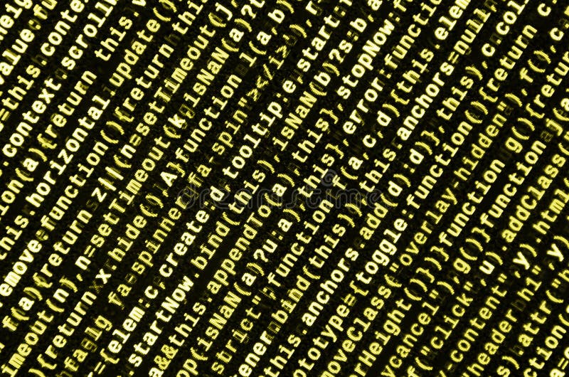 Computer Program Preview Programming Code Typing Stock Image Image Of Source Programmer