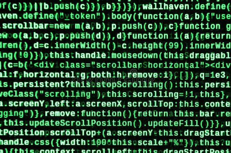Computer Program Preview. Programming Code Typing Stock Photo - Image of javascript, program ...