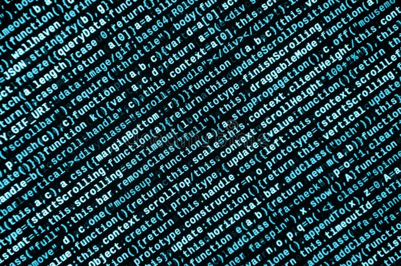 Computer Program Preview Programming Code Typing Stock Image Image