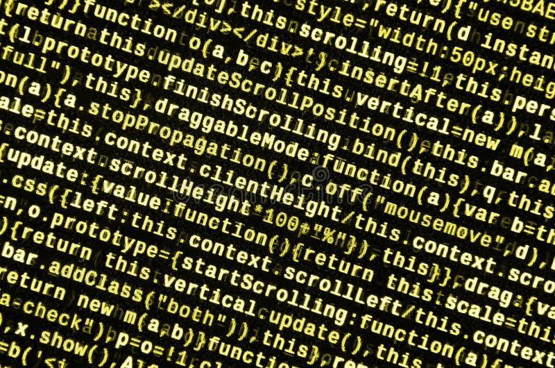 Computer Program Preview. Programming Code Typing Stock Image - Image of language, abstract ...