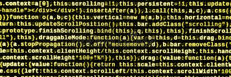 Computer Program Preview. Programming Code Typing Stock Photo - Image ...
