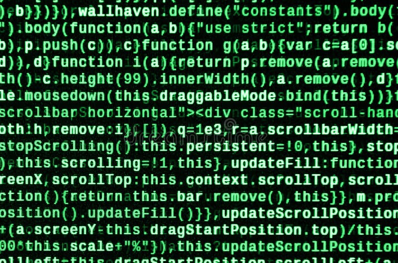 Computer Program Preview. Programming Code Typing Stock Image - Image of programmer, website ...