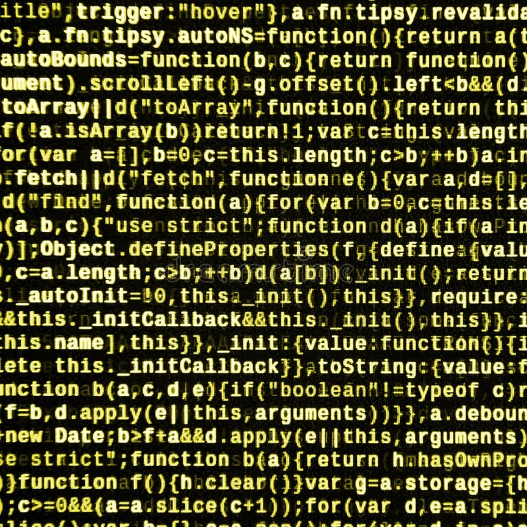 Computer Program Preview. Programming Code Typing Stock Illustration ...