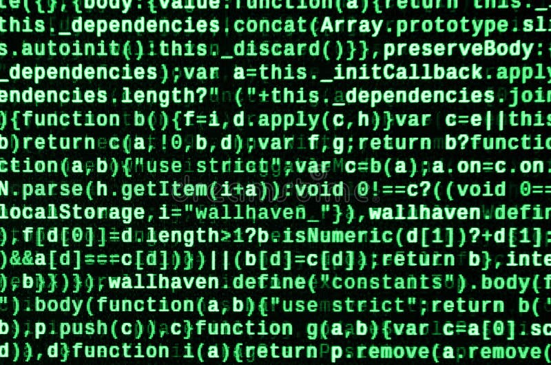 Computer Program Preview. Programming Code Typing Stock Image - Image of screen, developer ...