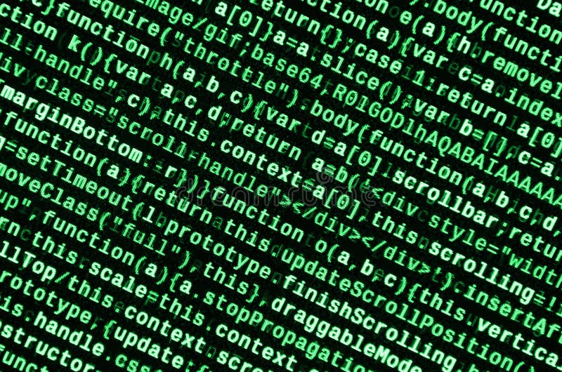 Computer Program Preview. Programming Code Typing Stock Illustration - Illustration of ...