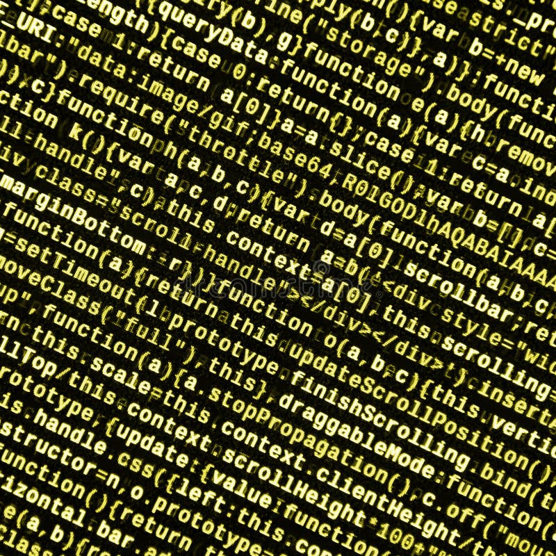 Computer Program Preview. Programming Code Typing Stock Photo - Image of internet, monitor ...