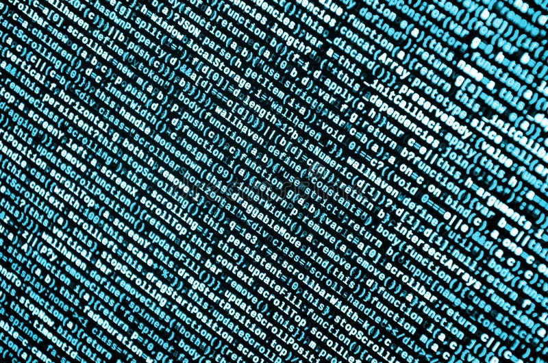 Computer Program Preview. Programming Code Typing Stock Illustration ...