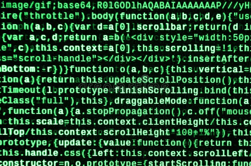 Computer Program Preview Programming Code Typing Stock Illustration